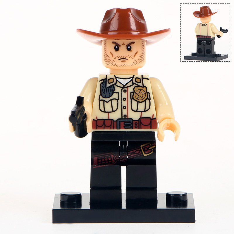 Minifigure Rick Grimes from Walking Dead Lego compatible Building ...