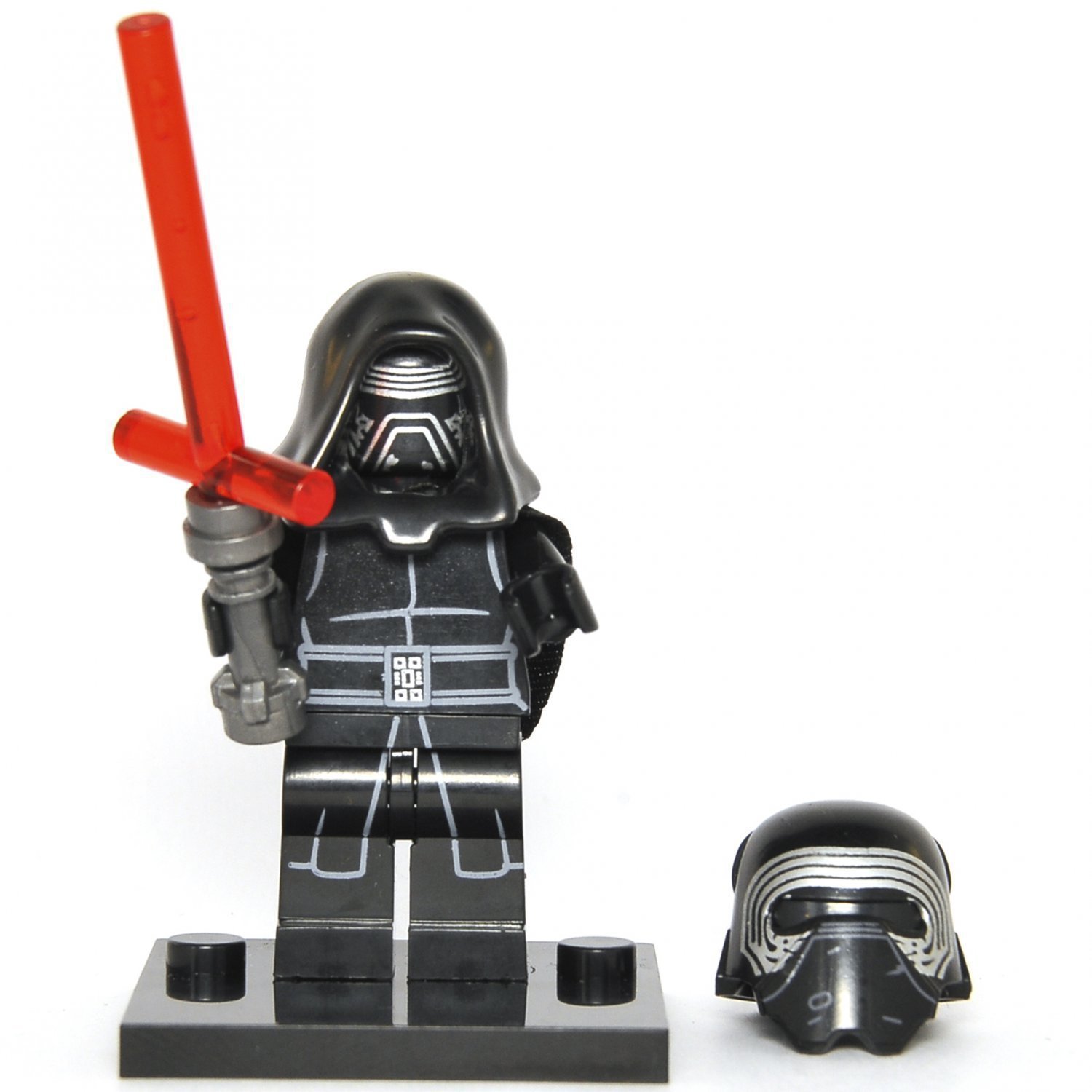 Minifigure Kylo Ren With Helmet Star Wars Building Lego Blocks Toys