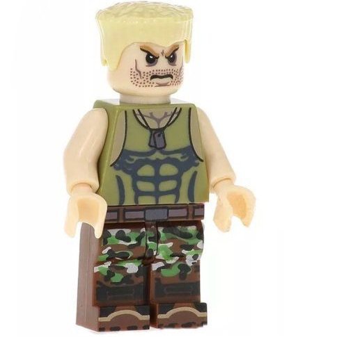 Minifigure Guile from Street Fighter Game Film Movie Action Figure ...