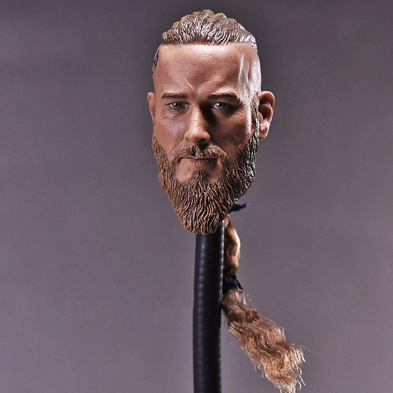 1/6 Travis Fimmel Head Ragnar Lothbrok Vikings Movie Cinema for 1/12 ...