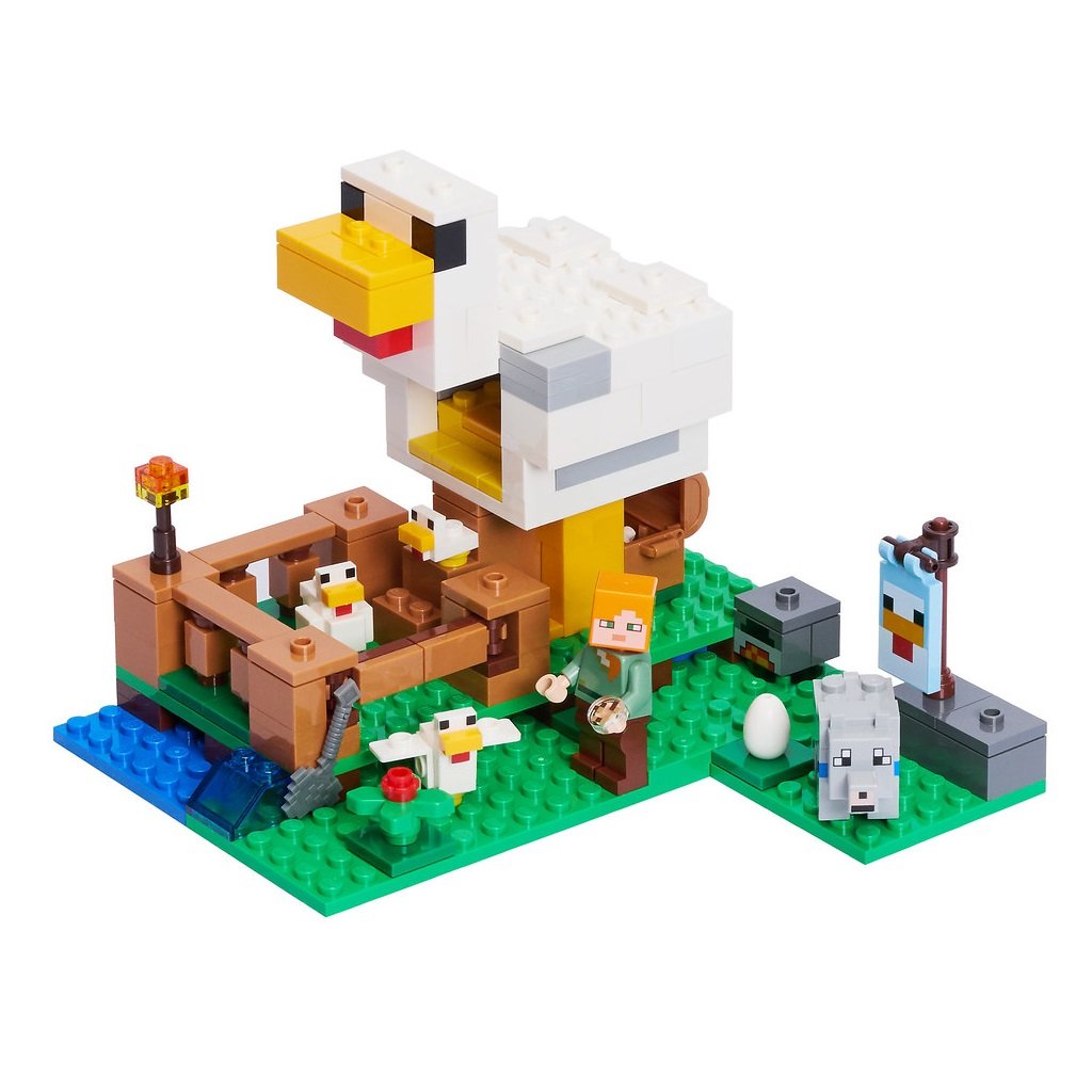 The Chicken Coop Minecraft Building Blocks Toys Compatible 21140 Lego ...
