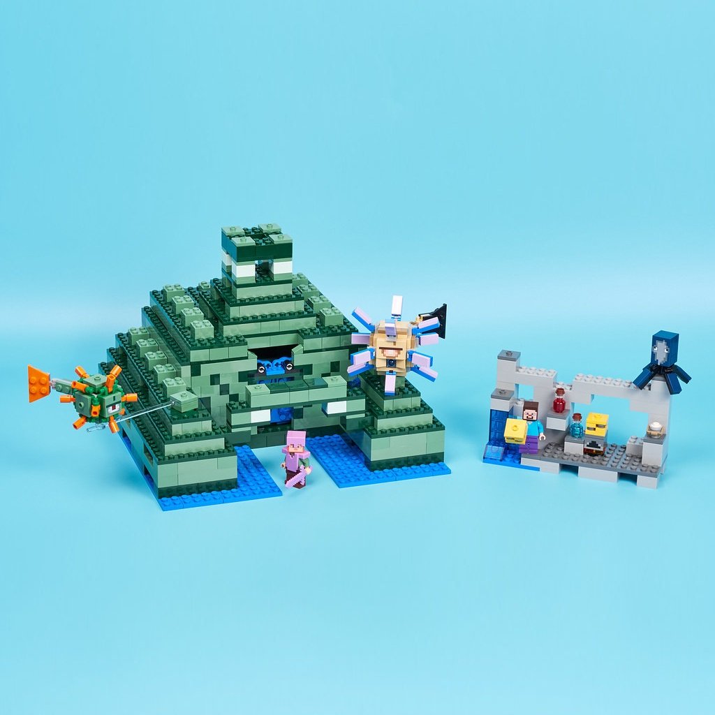 The Ocean Monument Minecraft Building Blocks Compatible 21136 Lego ...