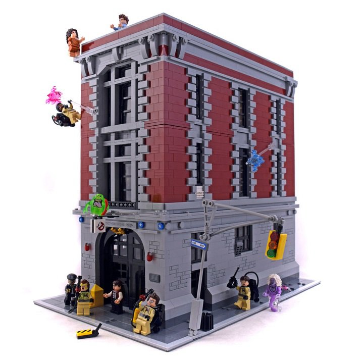 Firehouse Headquarters Ghostbusters Building Blocks Compatible 75827 Lego Lepin King Bela 16001