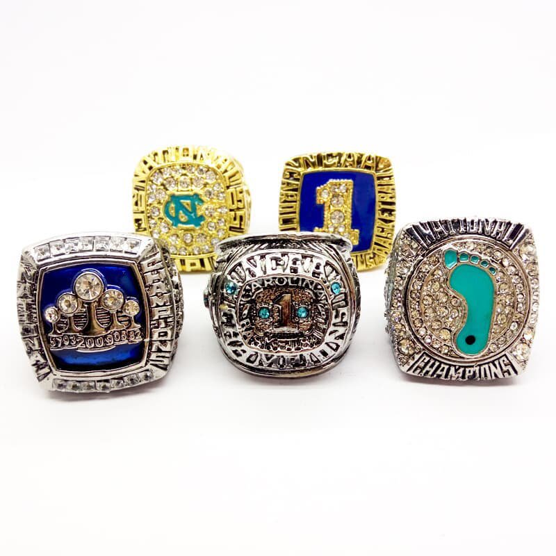1982 1993 2005 2009 2017 North Carolina Tar Heels National Championship ...