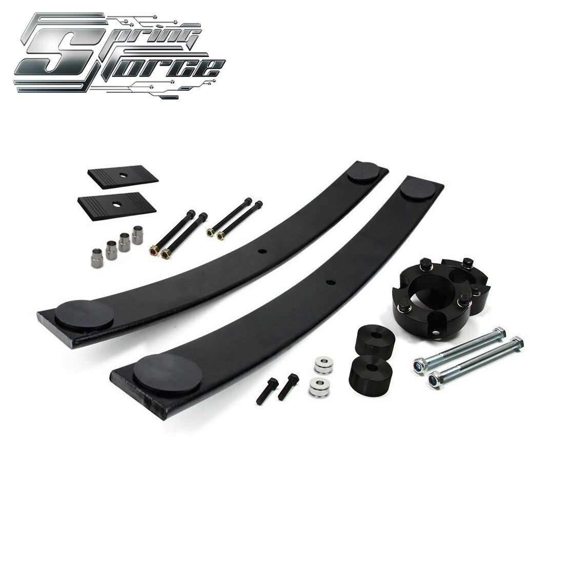 1999-2006 Tundra 4WD 3" Front 2" Rear helper springs Lift Kit w/ Diff ...