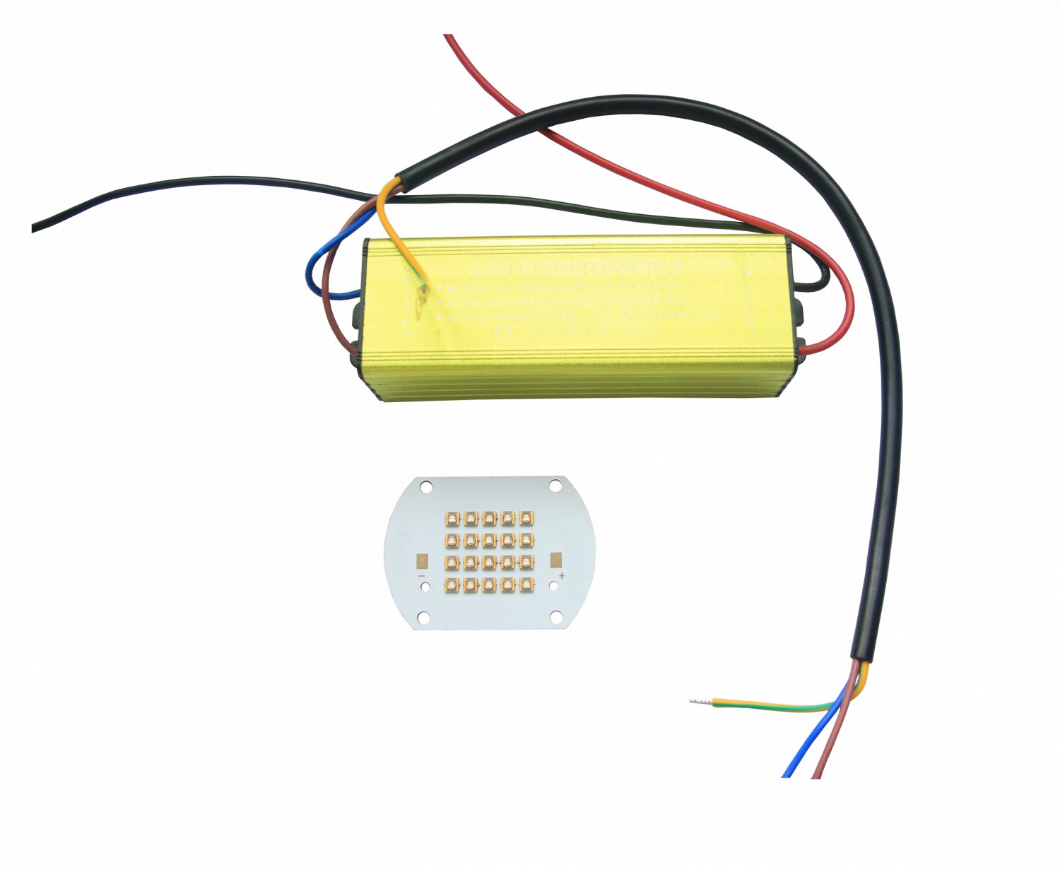 A Set of 50W 395nm UV LED Module and Matched Driver