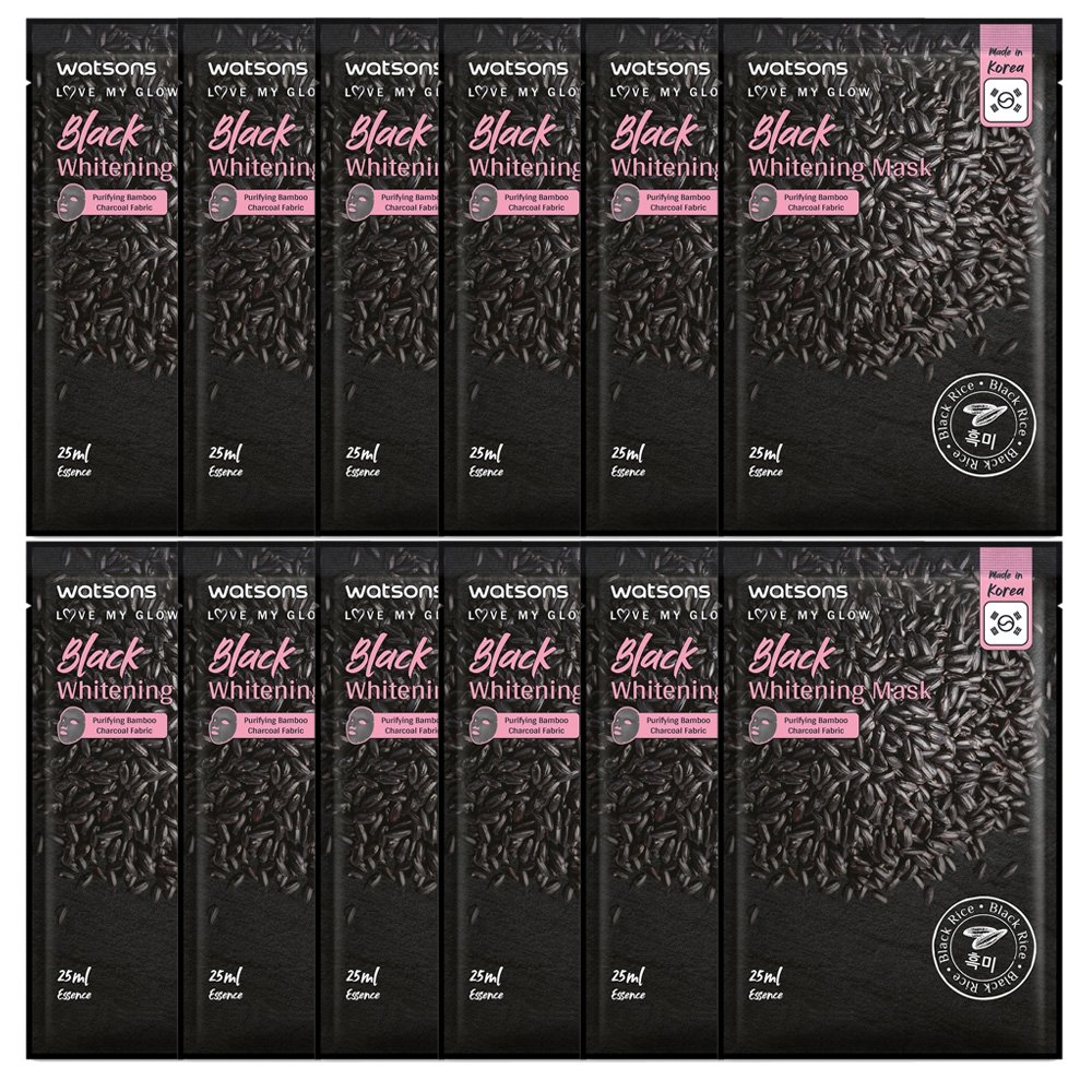 WATSONS WATSONS BLACK MASK 12 SHEETS REVIT NEW!! SET A28 COLLAGEN BY ...
