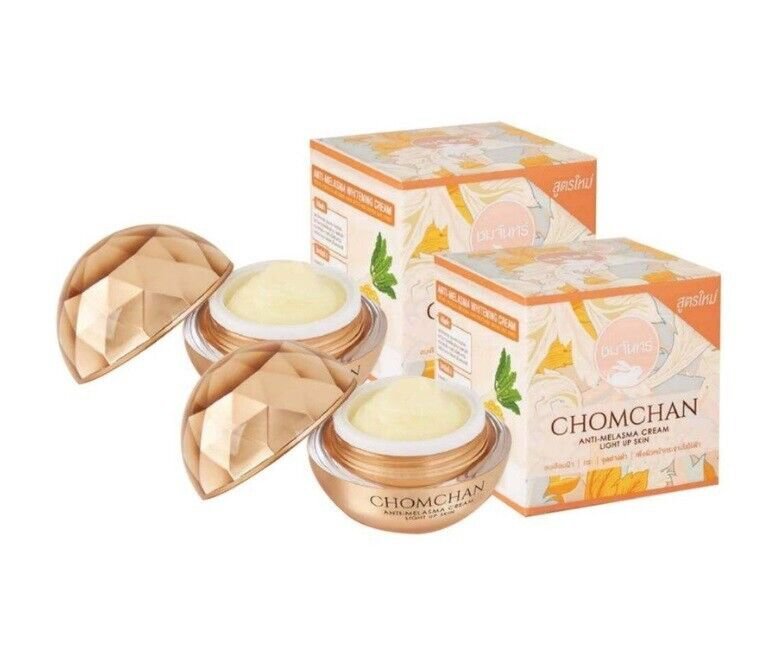 2x 15g. Chomchan Skin Care Cream Moisturize Smooth Tighten pores Skin