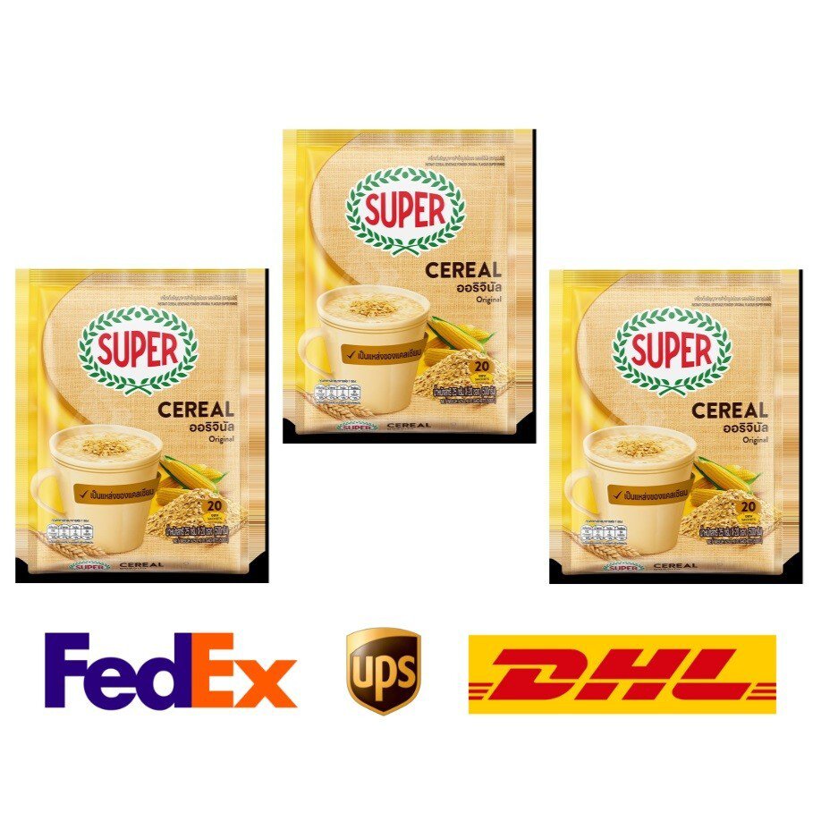 3x SUPER Cereal Original Instant Drink Breakfast Home School Work Tas
