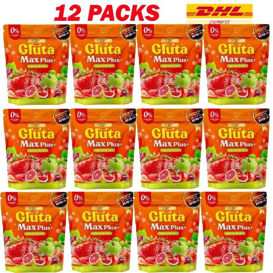 12x Pontina Gluta Max Plus Dietary Supplement Brighten Smooth Skin An