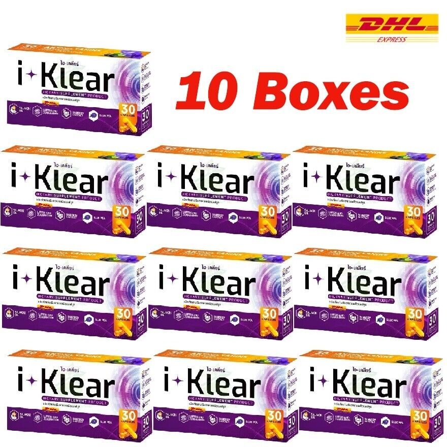 10 Boxes I-Klear Dietary Supplement Product Nourish For Eyes Brain Na