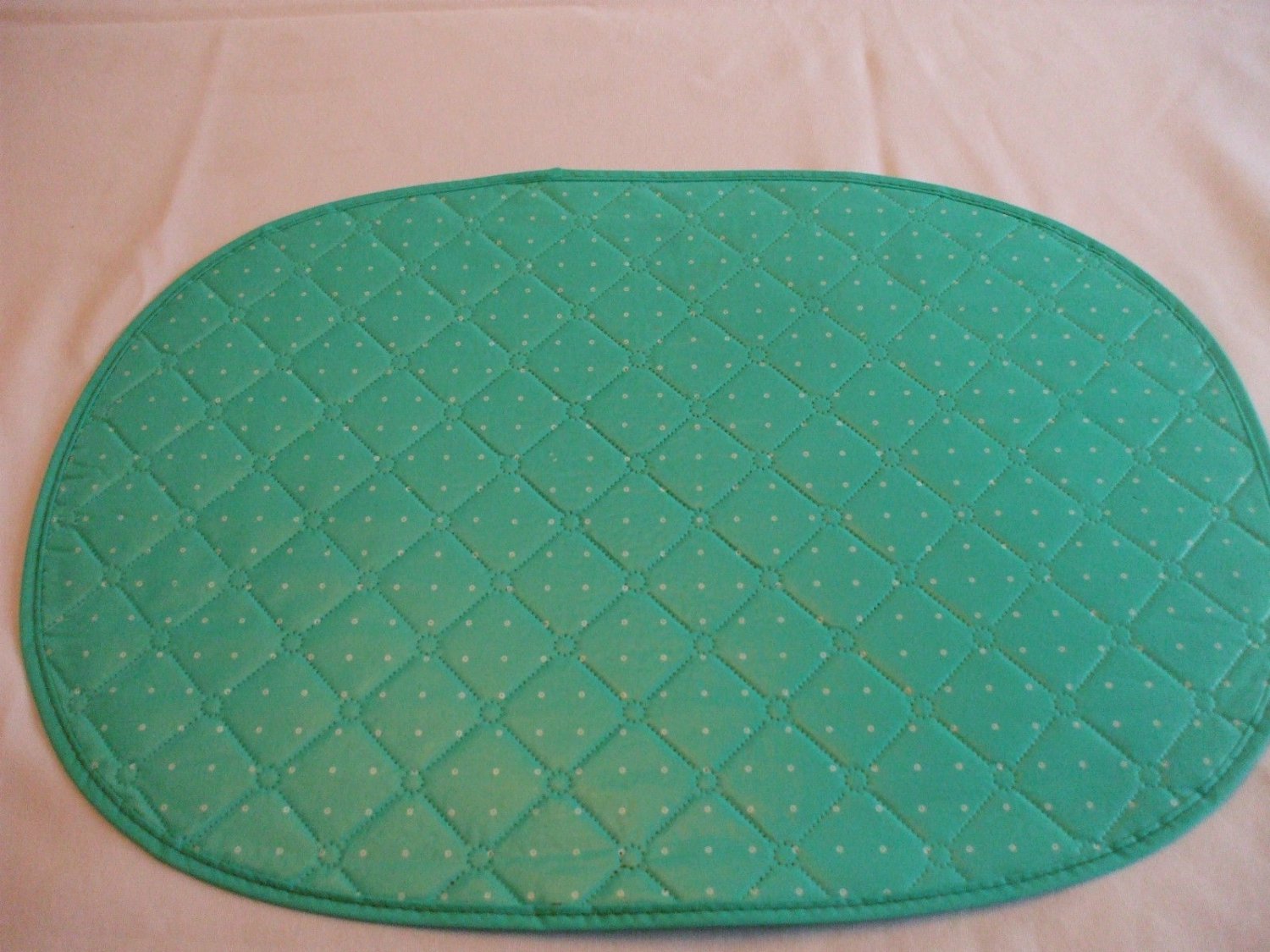 6 Blue Non Rigid Plastic Oval Table Placemats With White Underside 17 ...