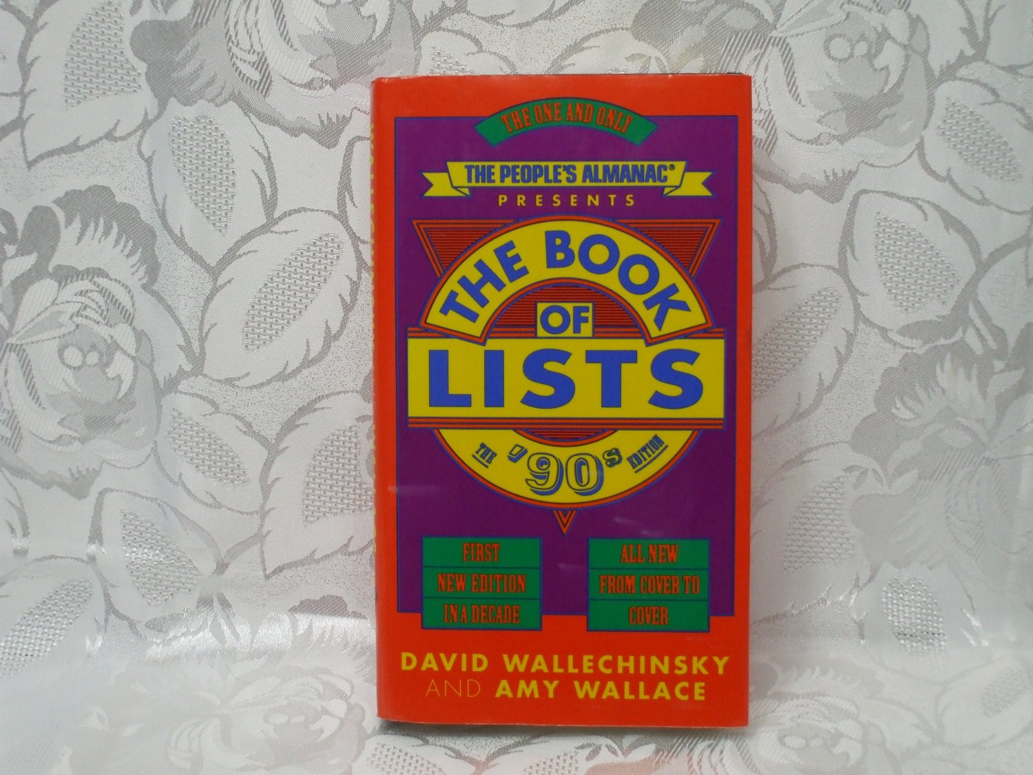 The People's Almanac Book Of Lists 90's Edition Hardcover With Dust Jacket