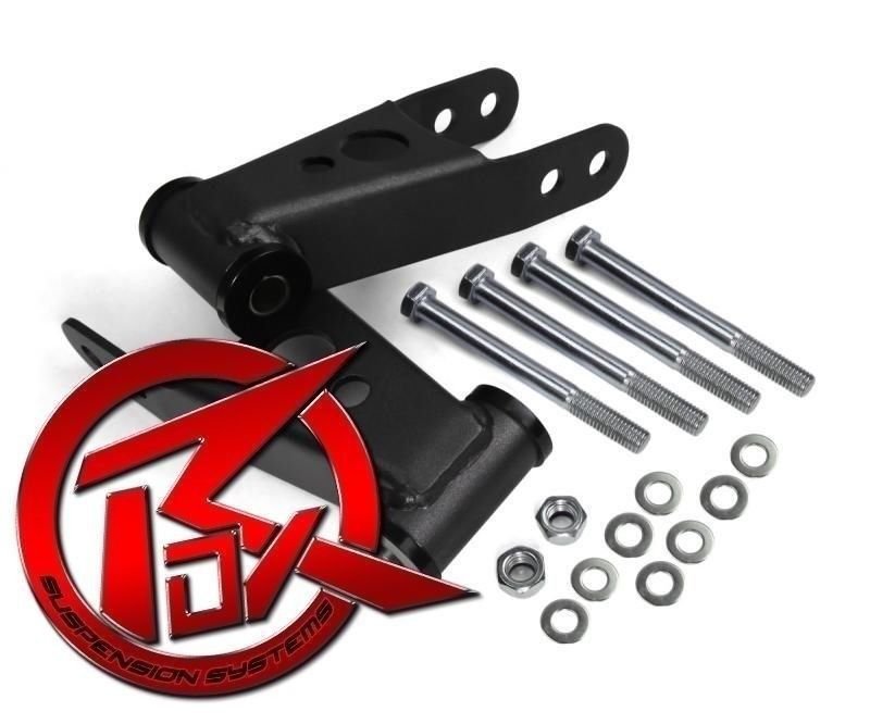 1999-2007 F250 F350 Super Lowering/Leveling Shackles 1" 2" Rear Drop ...