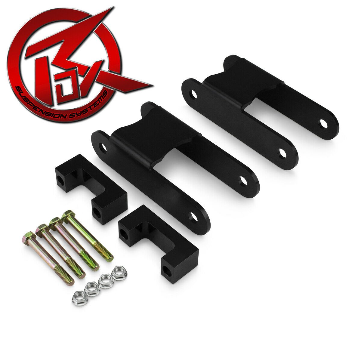 ROX 2" Rear Shackles Lift Kit Fits 2006-2010 Hummer H3 4x4 w/ 1.5 ...