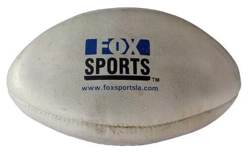old white Rugby ball Fox sport Tri nations rugby
