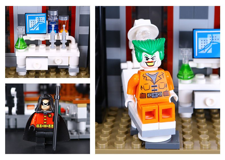 LEPIN 07044 Building Blocks Toys Batman Arkham Asylum Breakout Building Brick Sets