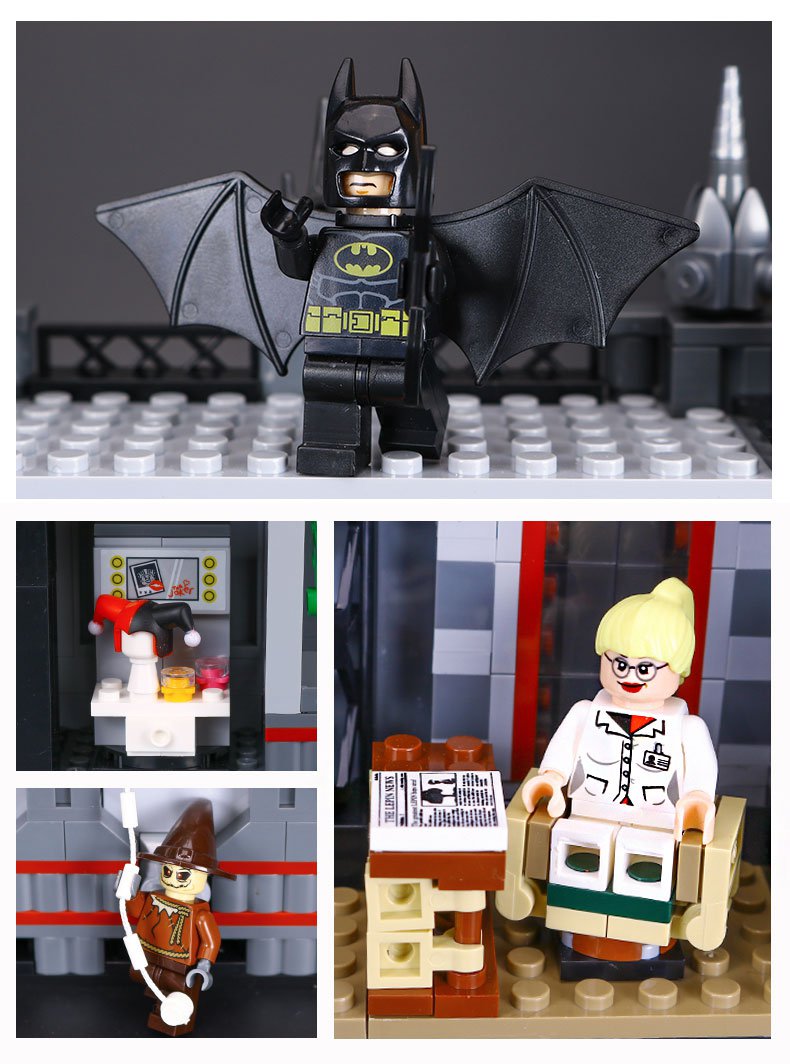 LEPIN 07044 Building Blocks Toys Batman Arkham Asylum Breakout Building Brick Sets