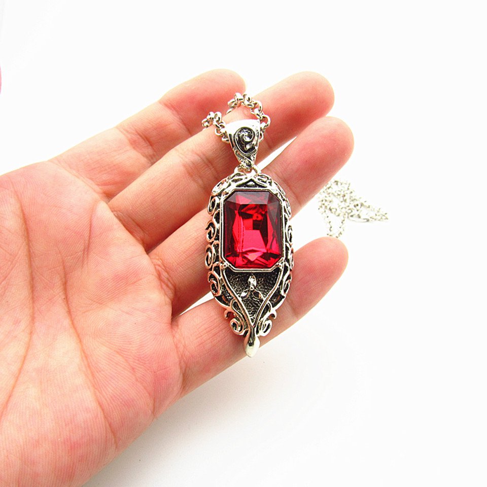 ShadowHunters Isabelle Lightwood Amor Necklace Red Crystal Pendant ...