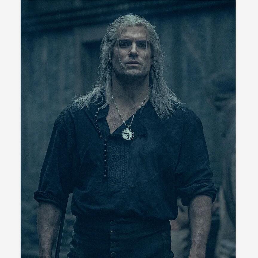 2020 The Witcher Geralt of Rivia Gwynbleidd Medallion White Wolf ...