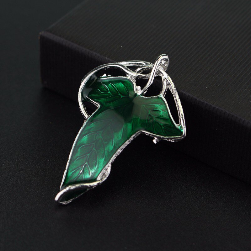 LOTR Fellowship of The Rings Elven Leaf Brooch Prop Cosplay Frodo ...