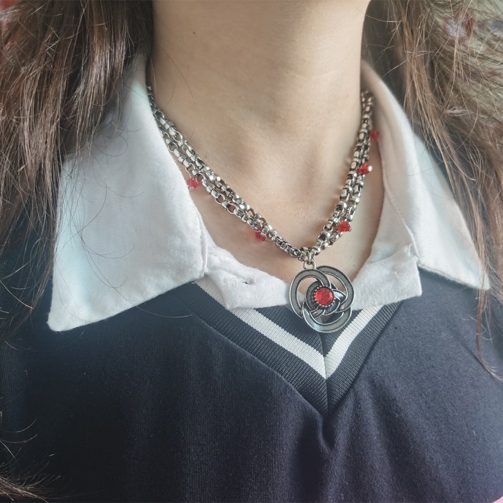 2022 House of the Dragon Princess Rhaenyra Targaryen Red Ruby Chain ...