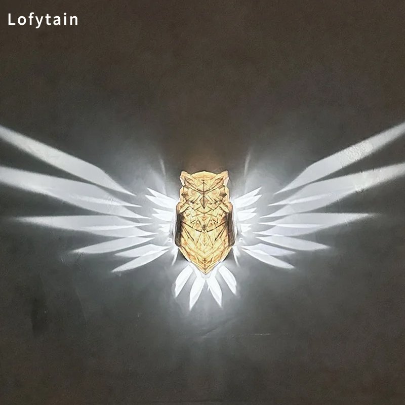 Lofytain LED Animal Projection Lamp Owl Lion Eagle Night Light Animal ...