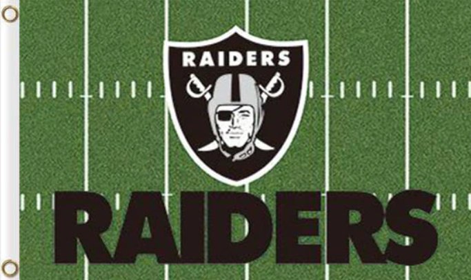 Las Vegas Raiders Green Flag 3x5ft