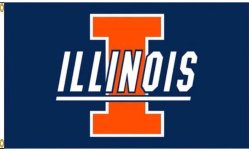 Illinois Fighting Illini Logo Banner Flag 3x5ft-2