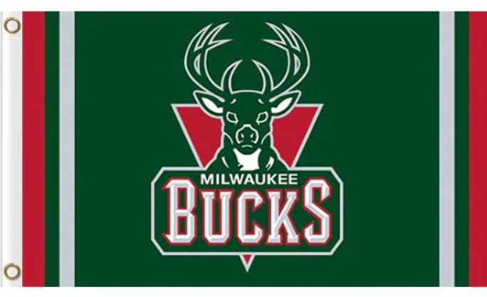 Milwaukee Bucks Flag 3x5ft