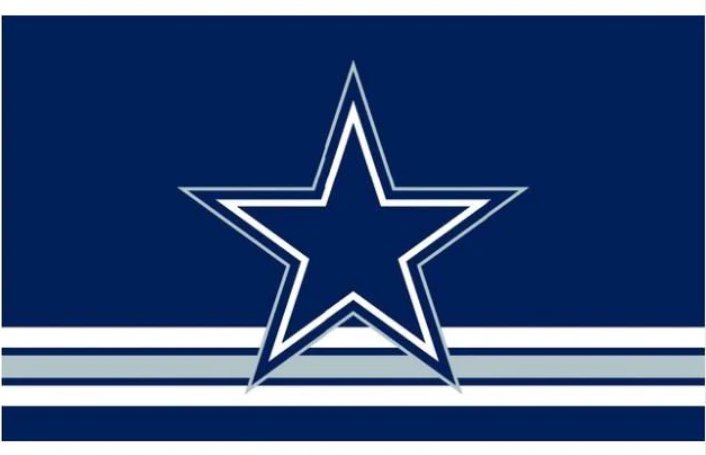 Dallas Cowboys Three Lines Flag 3x5ft