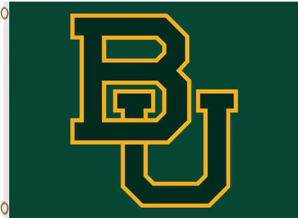 Baylor Bears Hand Sport Flag 3x5ft