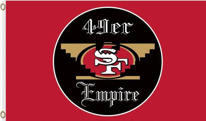 San Francisco 49ers Logo Sports Flag 3x5ft-5