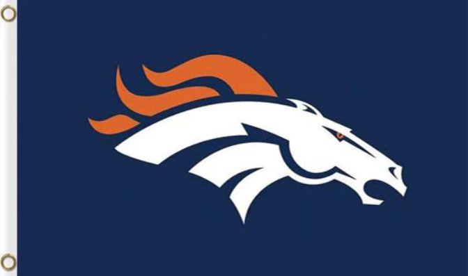 Denver Broncos Team Logo Flag 3x5ft