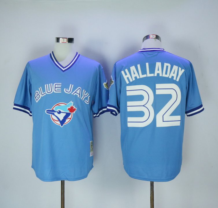 Toronto Blue Jays 32 Roy Halladay Baseball Jerseys-4