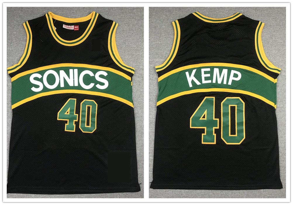Seattle Supersonics 40 Shawn Kemp Basketball Jerseys
