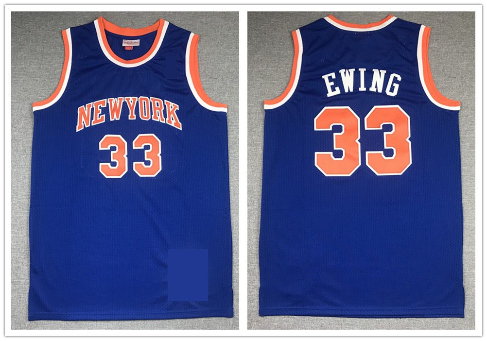 New York Knicks 33 Patrick Ewing Basketball Jerseys