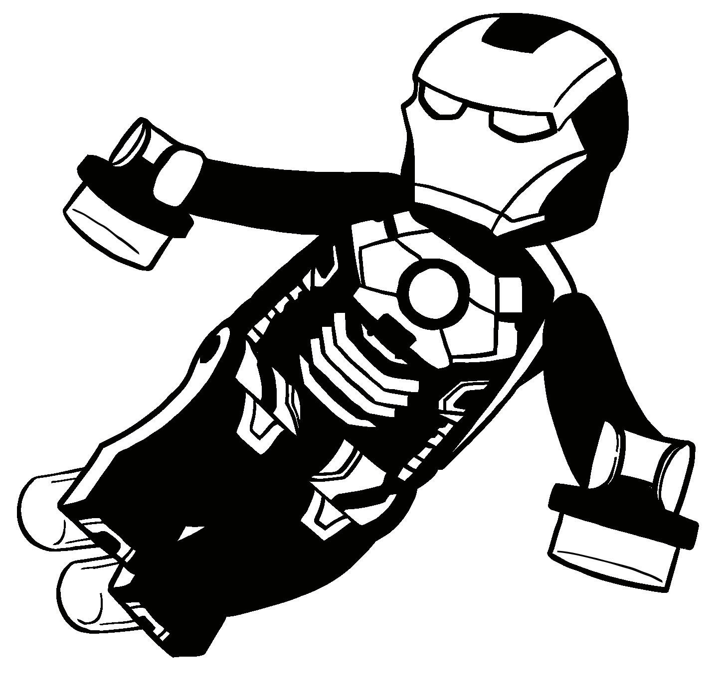 Lego Iron Man Marvel Superhero Children's Bedroom Decal Wall Art ...