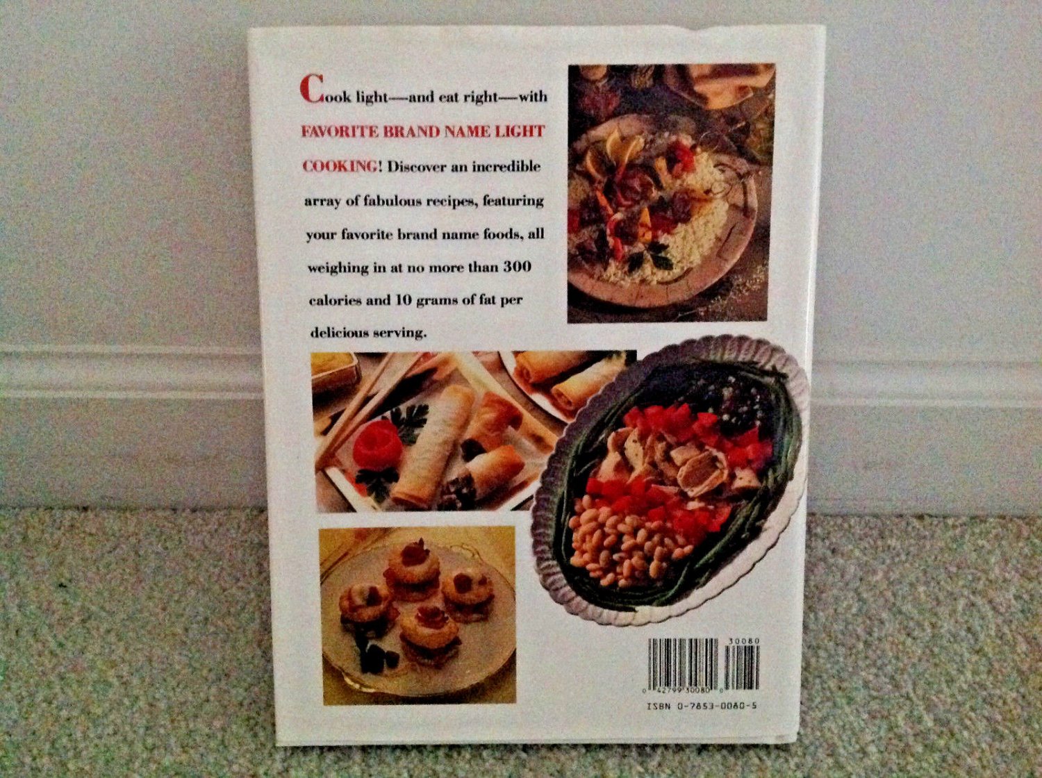 Low Fat & Calorie Low Cholesterol Light Cooking Vintage 1994 Hardcover ...