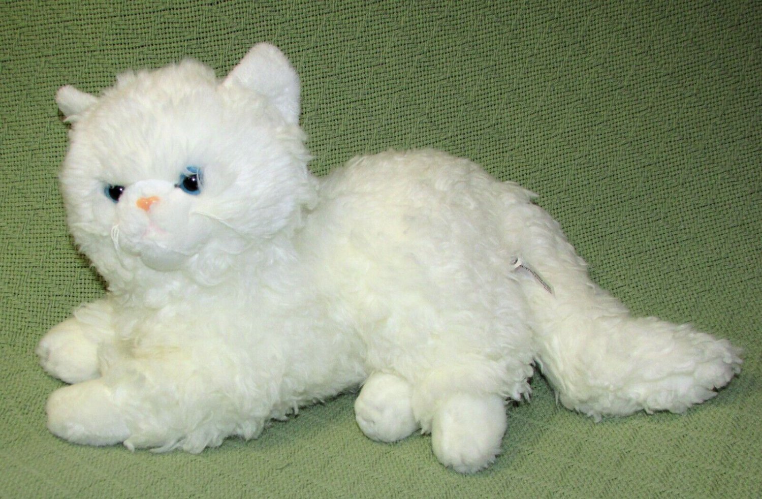 GANZ WHITE PERSIAN CAT PLUSH 12" HERITAGE COLLECTION BLUE EYES STUFFED ...