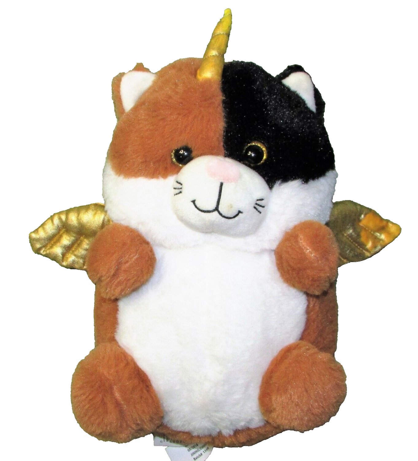 12" KELLYTOY CATICORN PLUSH CALICO CAT UNICORN WITH WINGS STUFFED TOY ...