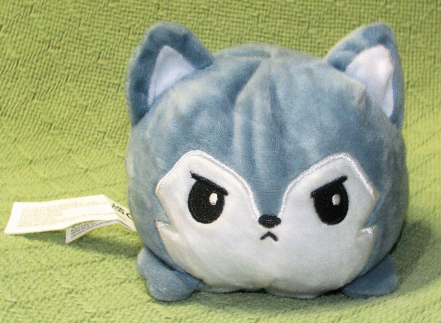 TEETURTLE WOLF HUSKY REVERSIBLE PLUSH HAPPY MAD FLIP STUFFED ANIMAL 8 ...