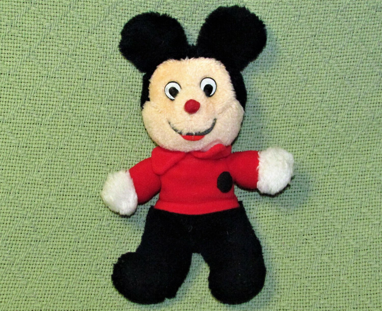 VINTAGE KNICKERBOCKER MICKEY MOUSE BEANBAG STUFFED ANIMAL PLUSH DOLL 9 ...