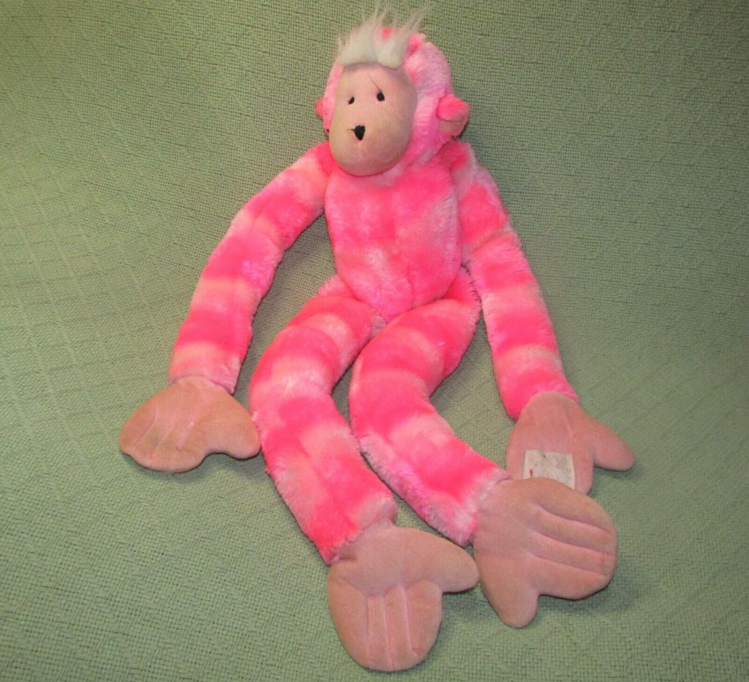 25" BERKELY DESIGNS PINK MONKEY HANGING CHIMP STICKY HANDS PLUSH ...
