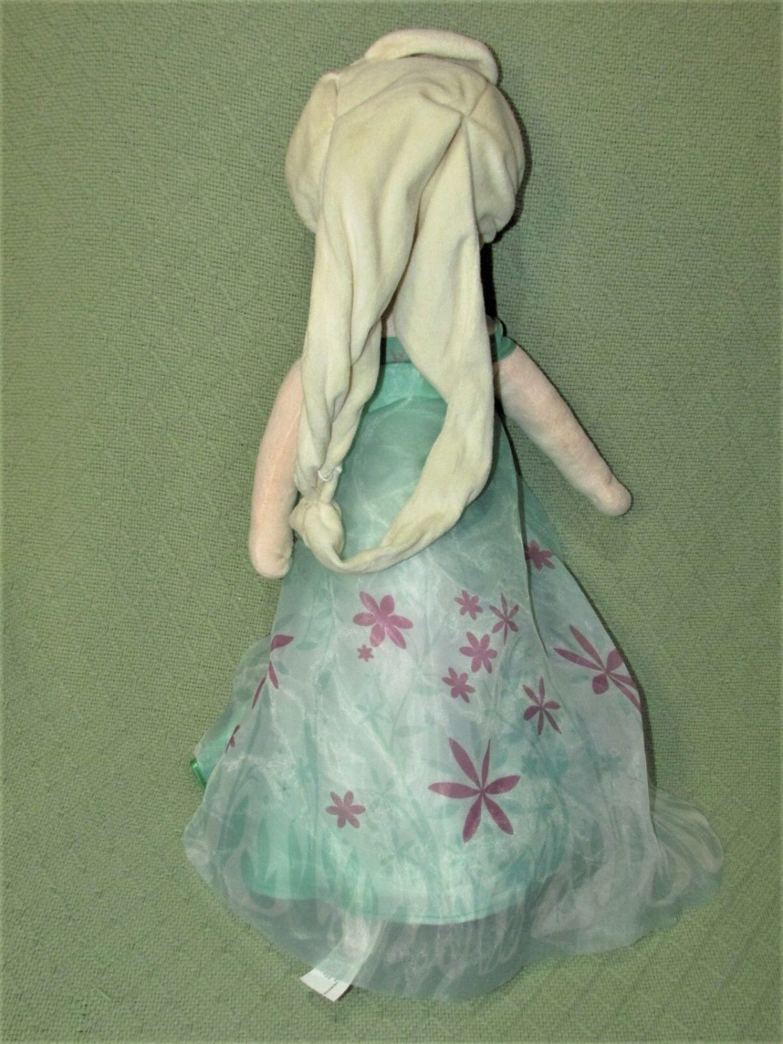 22" DISNEY PRINCESS ELSA FROZEN PLUSH DOLL GREEN DRESS STUFFED ...