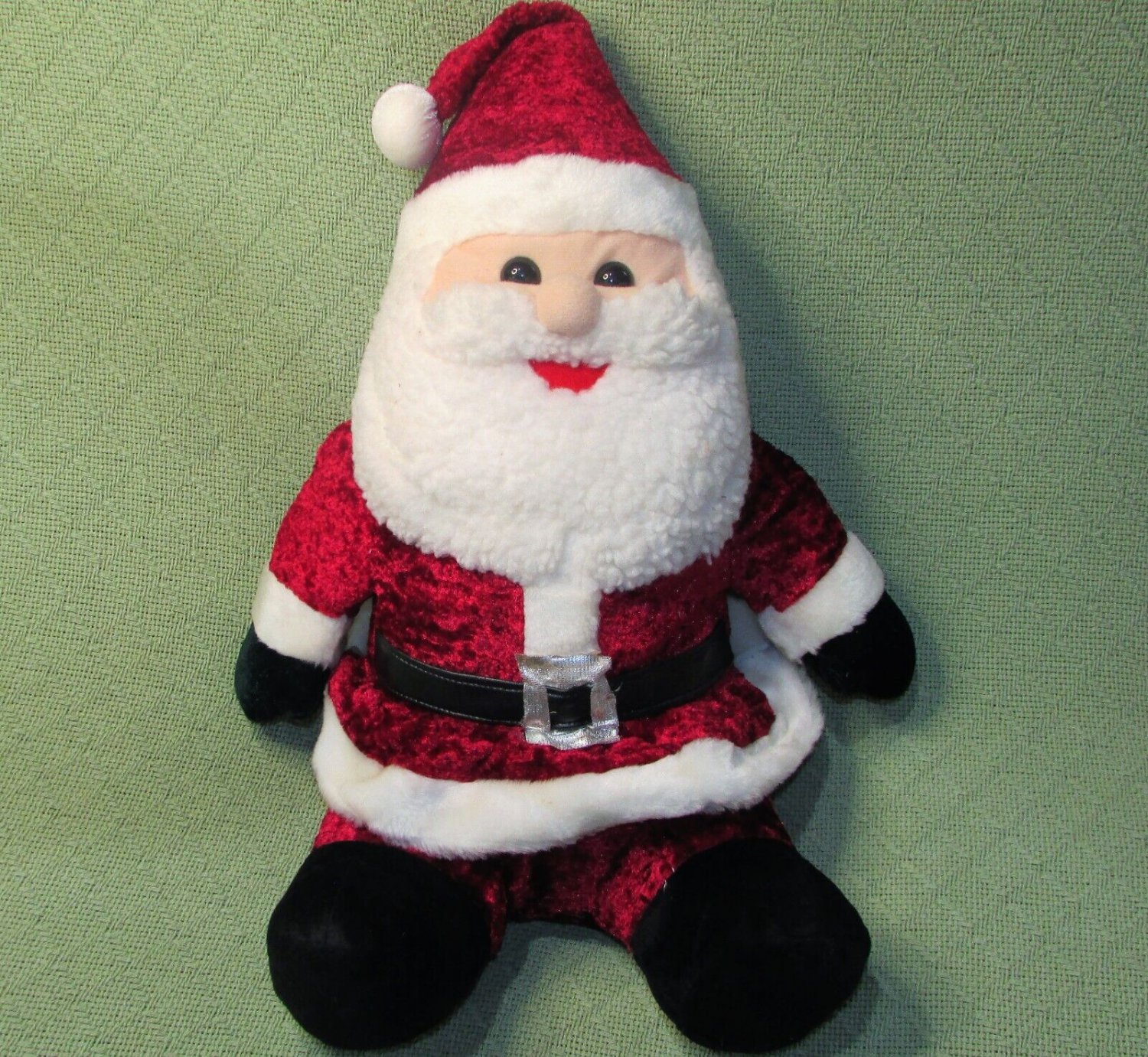 18" GOFFA SANTA CLAUS PLUSH CHRISTMAS STUFFED ANIMAL DOLL SITTING ...