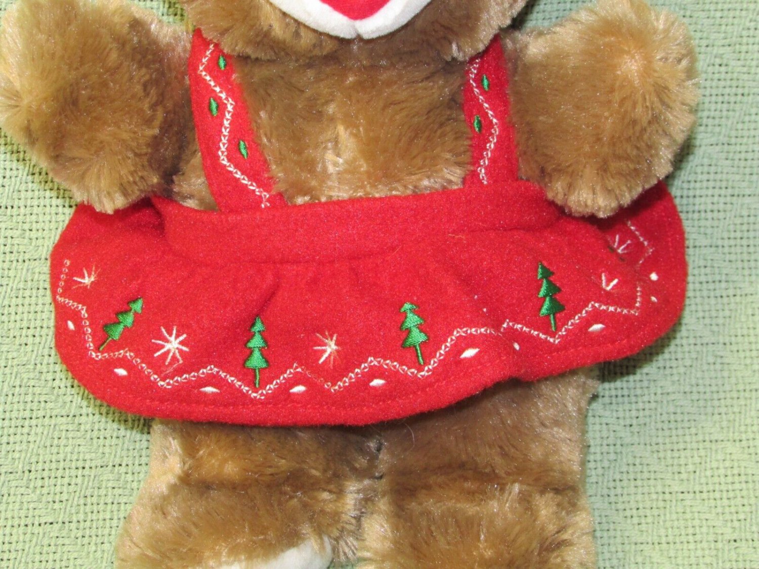 2021 SNOWFLAKE GIRL TEDDY BEAR RED JUMPER DRESS STUFFED ANIMAL ...