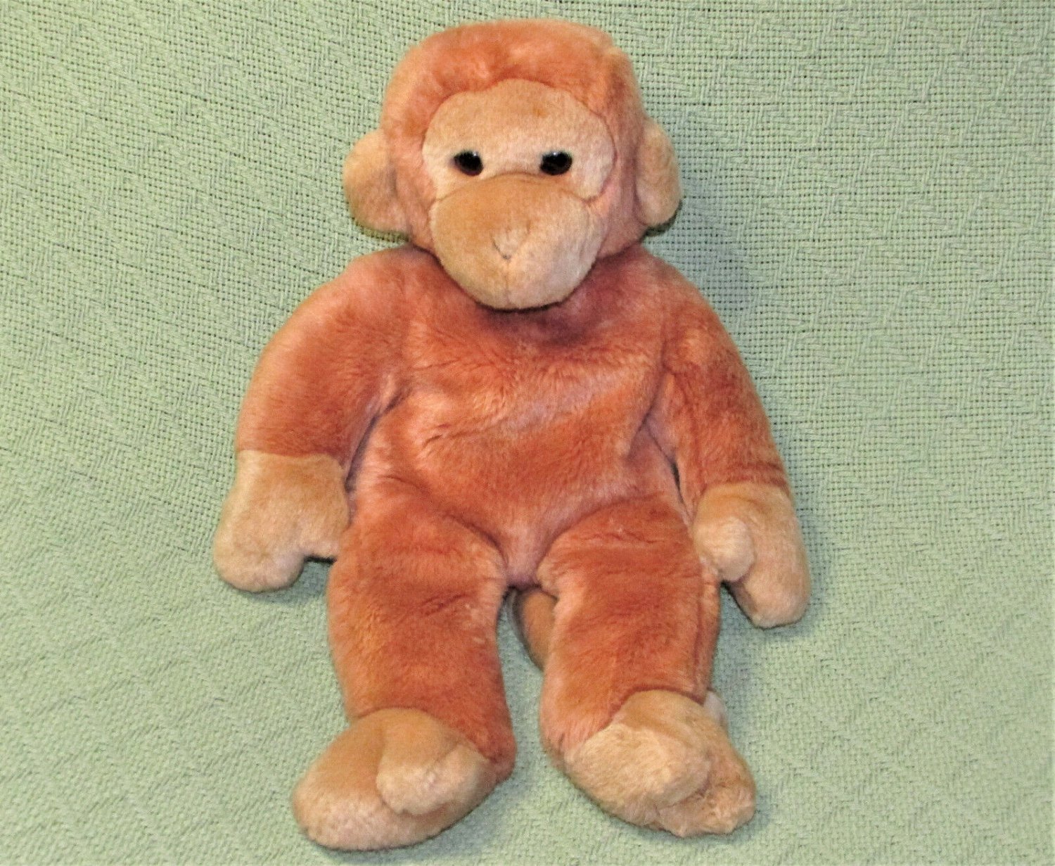 VINTAGE TY BEANIE BUDDY PONGO MONKEY CHIMP 13" PLUSH STUFFED TEDDY BEAR ...