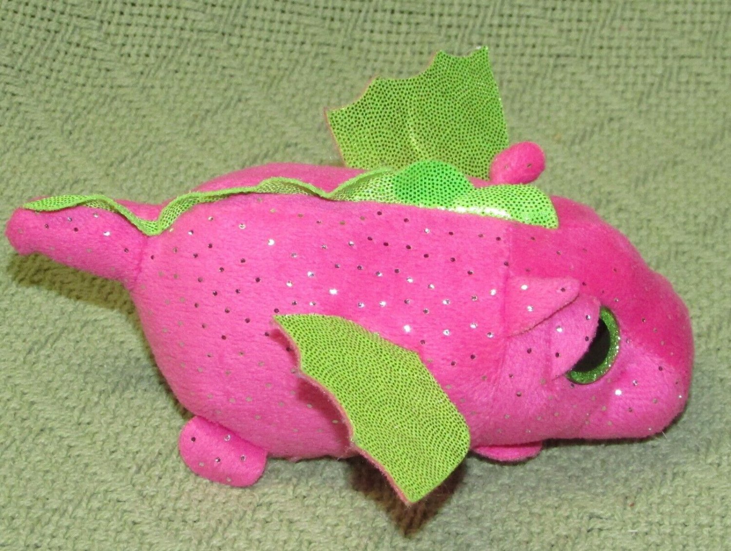 TY STACKABLE BOOS DARBY THE PINK DRAGON 6" PLUSH STUFFED ANIMAL 2017 ...