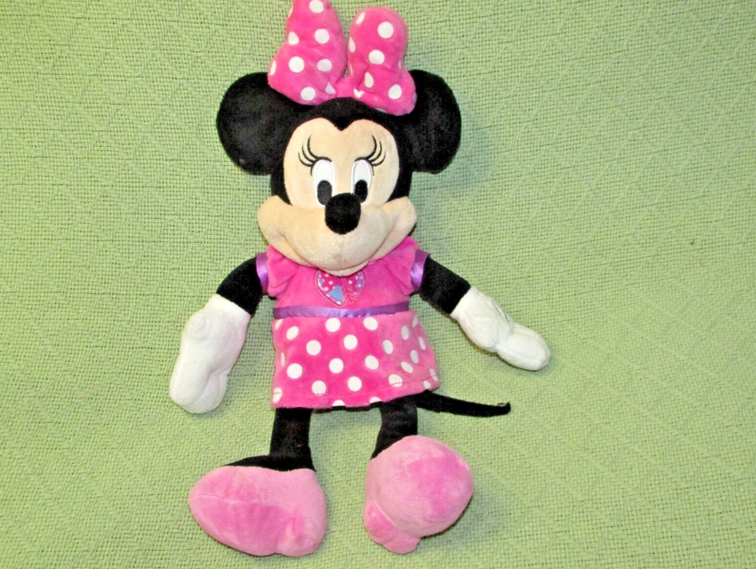MINNIE MOUSE TALKING LIGHT UP DOLL SINGING PLUSH DISNEY 14" STUFFED ...